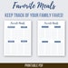 Ultimate Meal Planning Bundle Printable Templates Organized Weekly ...