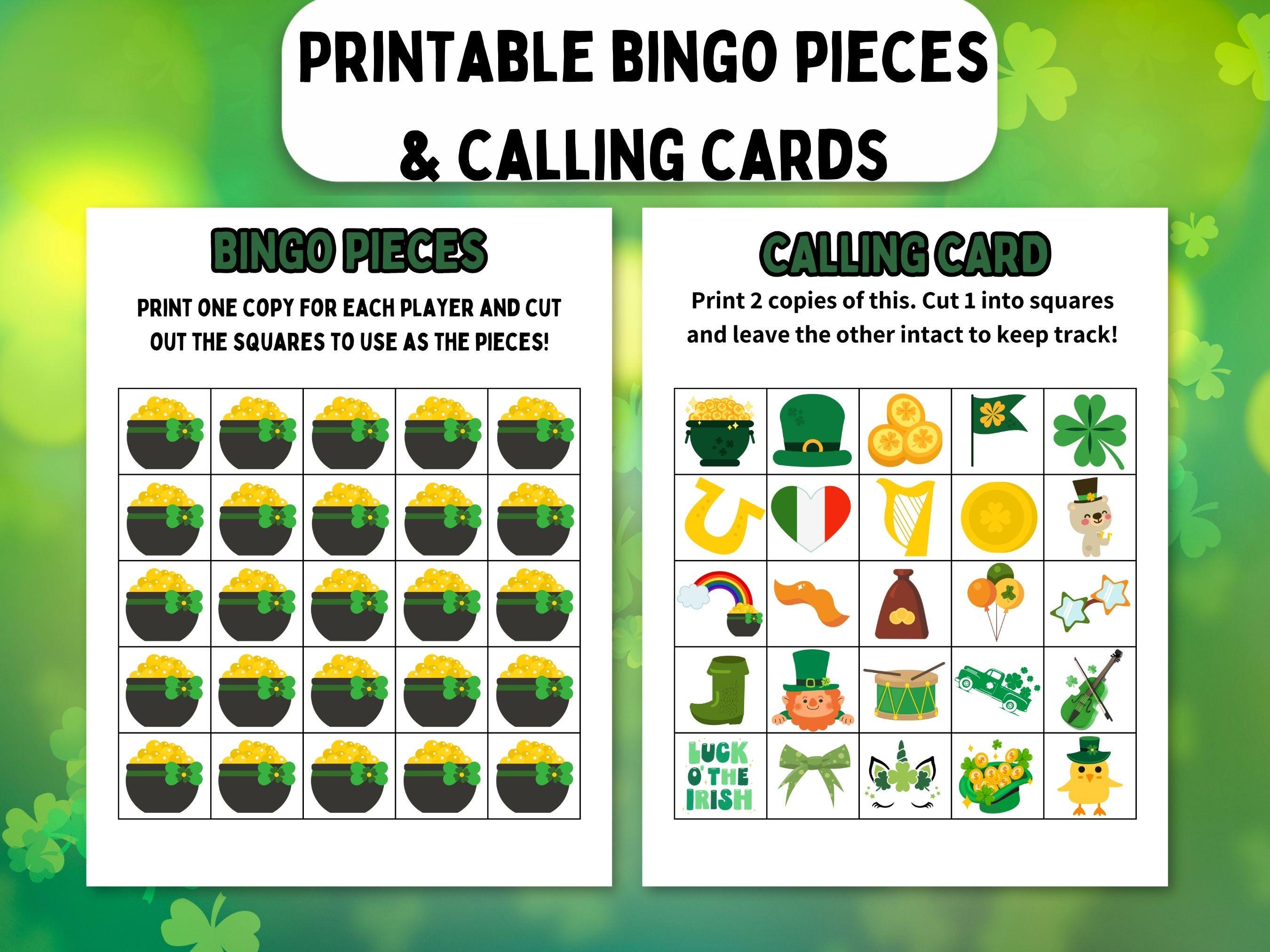 St. Patrick's Day Bingo Game; Printable St. Patty's Day Bingo; 30 Bingo ...