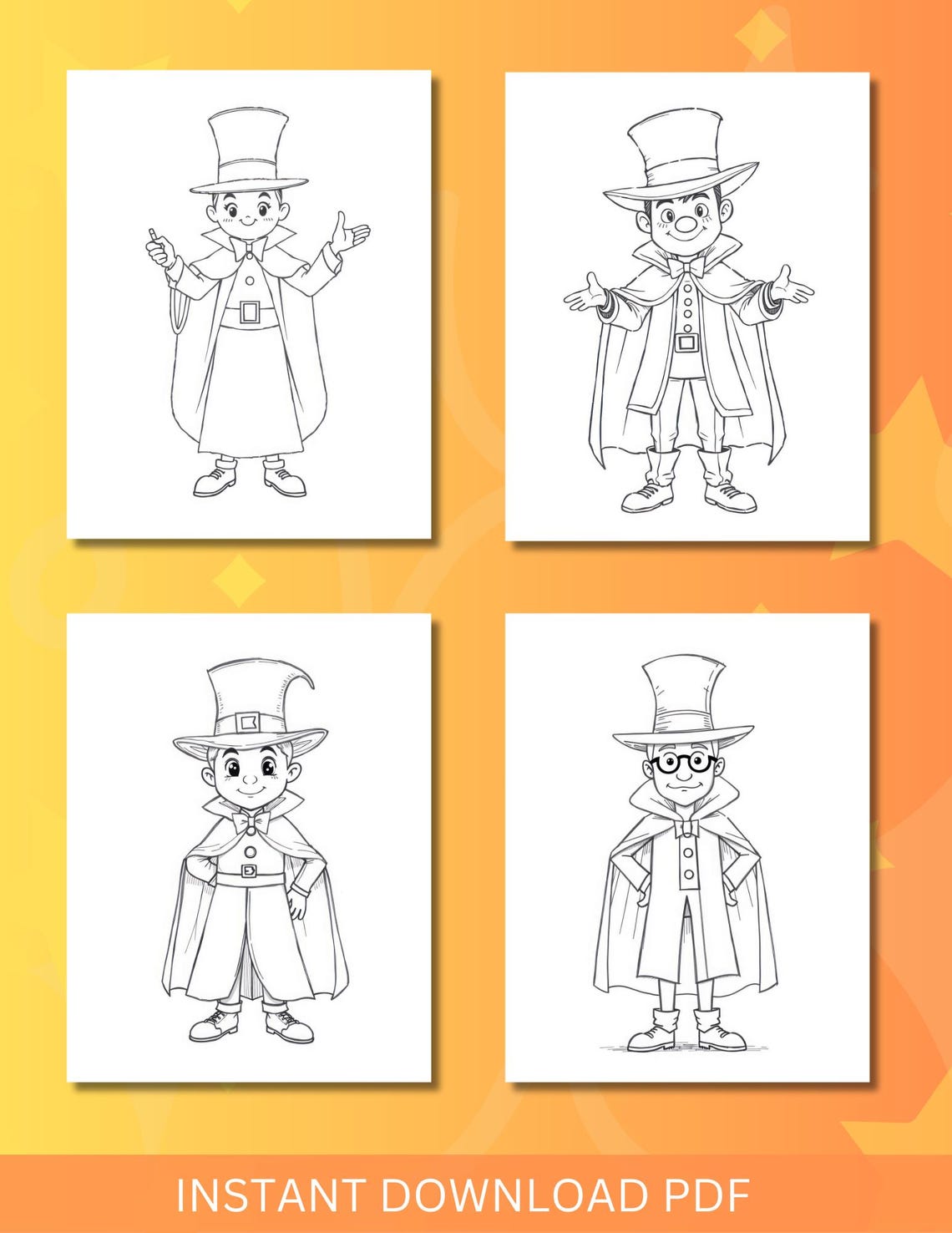 Magician Coloring Pages Printable Magic Coloring Coloring Pages for ...