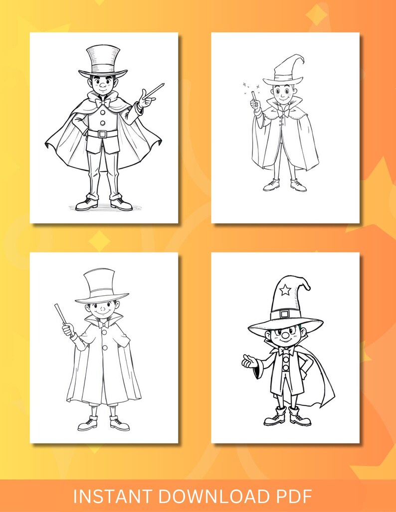 Magician Coloring Pages Printable Magic Coloring Coloring Pages for ...