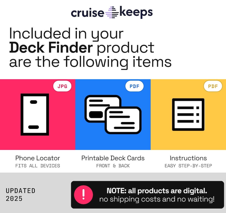 Legend of the Seas Cruise Ship Deck Finder Cards: Phone & Printable ...