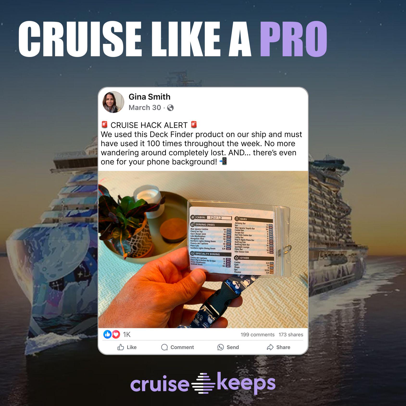 Norwegian Epic Cruise Deck Finder Cards: Phone & Printable Guide ...