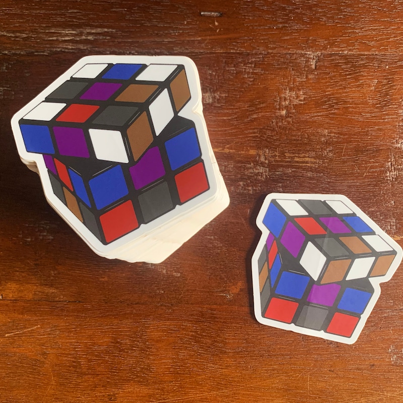 Rubiks Cube Stickers - Etsy