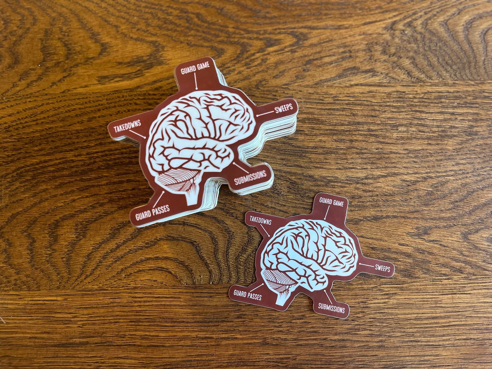 Jiu Jitsu Brain Sticker BJJ Vinyl Decal High Quality Matte - Etsy