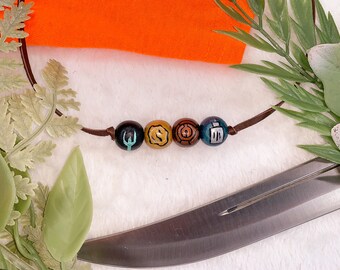 Percy Jackson Camp Half-blood 5 Beaded Necklace now Featuring Glow in ...