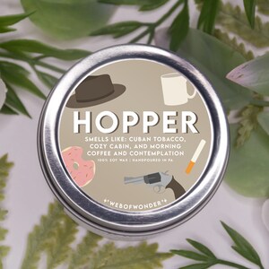 Hopper Fandom Inspired 100% Soy Wax Candle - Etsy