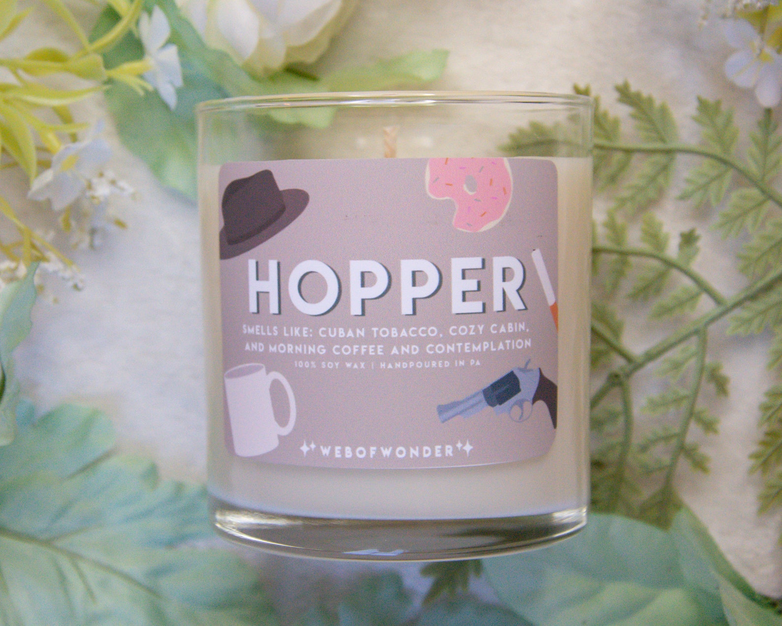 Hopper Fandom Inspired 100% Soy Wax Candle - Etsy
