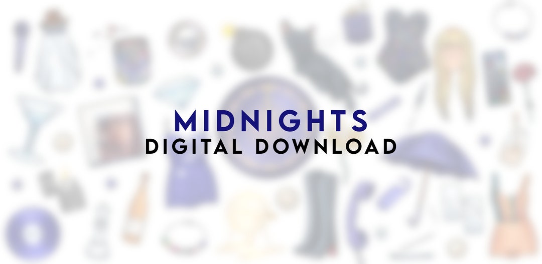 MIDNIGHTS Digital Download Eras Tour Artwork Unofficial Taylor Swift ...