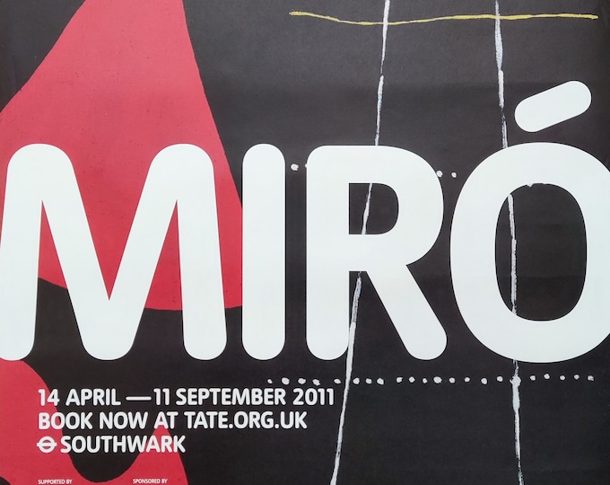 Miro Original Art Exhibition Poster - Etsy