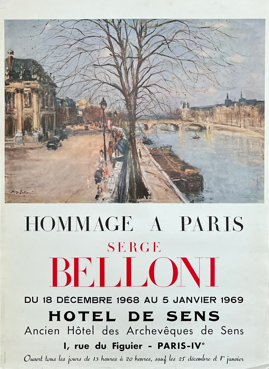 Serge Belloni Original Art Poster - Etsy