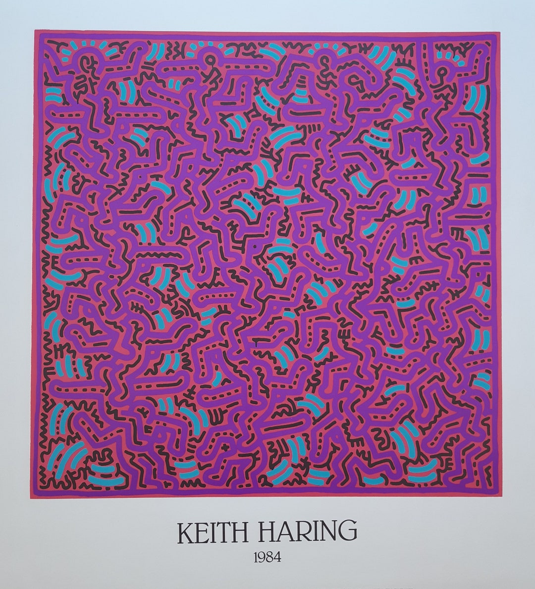 Keith Haring Original Art Poster - 27.2"×29.7" (69×75.5cm) - Etsy