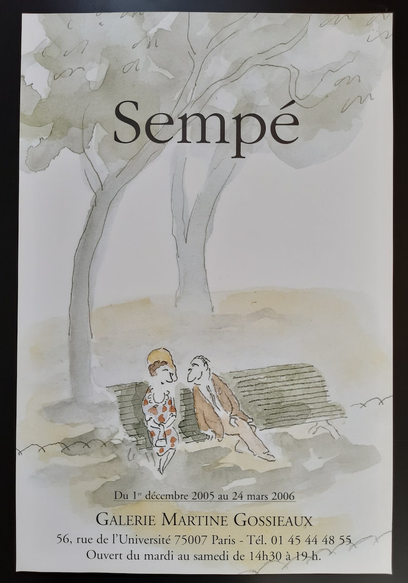 Sempé Original Exhibition Poster - Etsy
