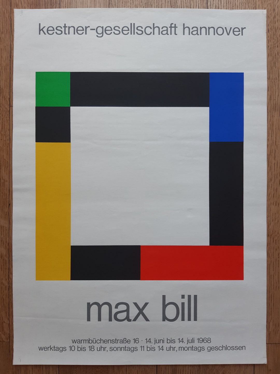 Max Bill Original Poster - 17.3"×24.2" (44×61.5cm) - Etsy