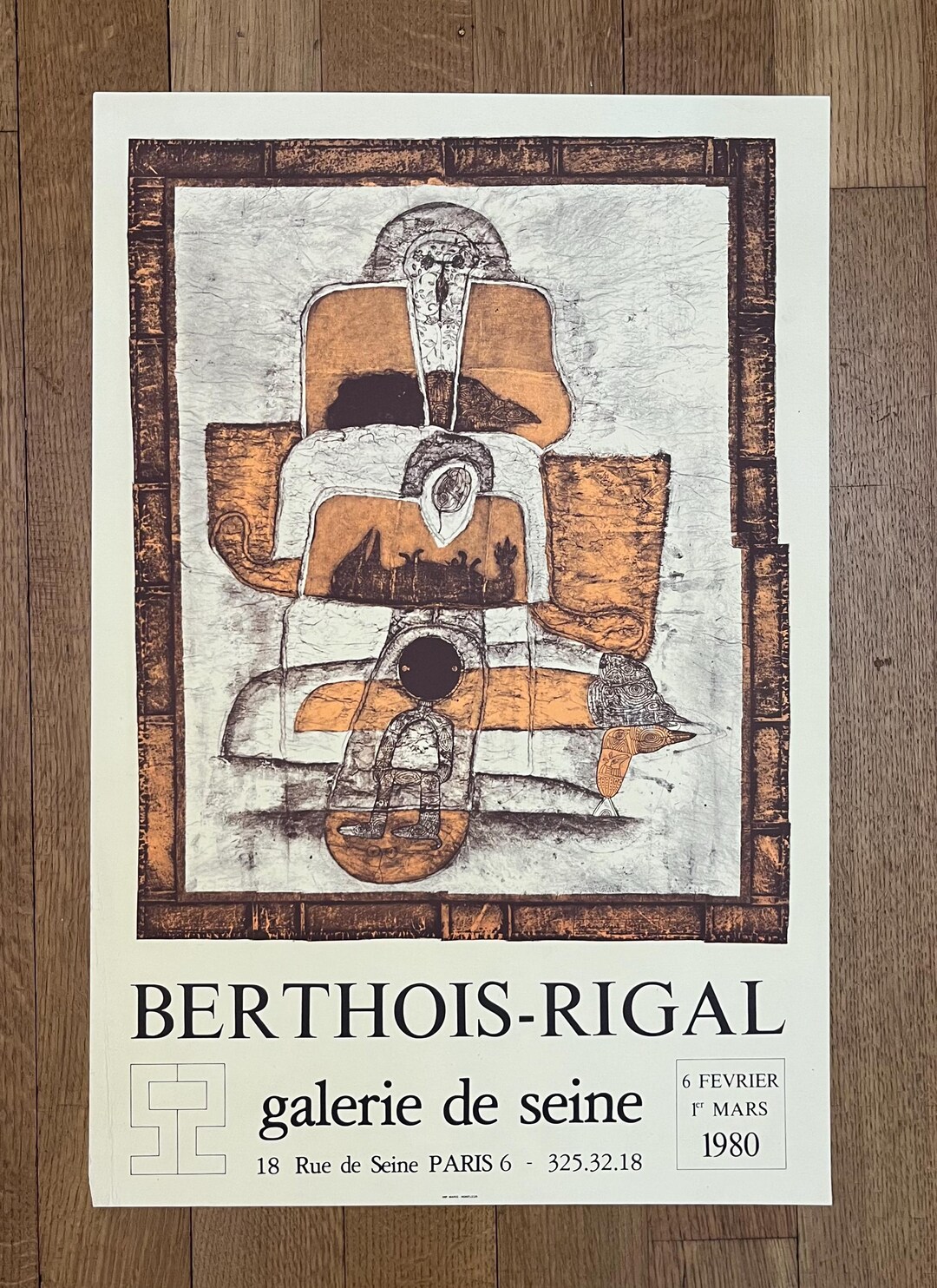 Bernard Berthois Rigal Original Art Exhibiton Poster 16 4 24 6 41 bernard-berthois-rigal-original-art-exhibiton-poster-16-4-24-6-41