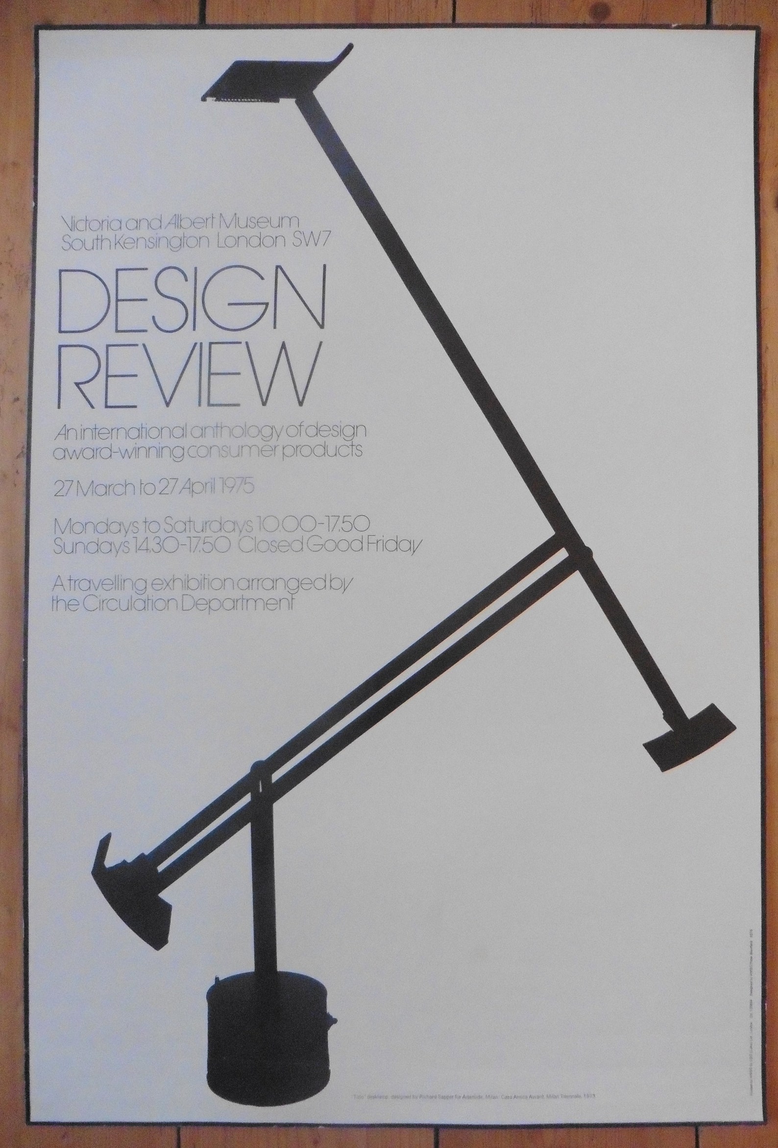 Design Review V&A 1975 Richard Sapper Original Poster - 20.1"×29.9" (51 ...