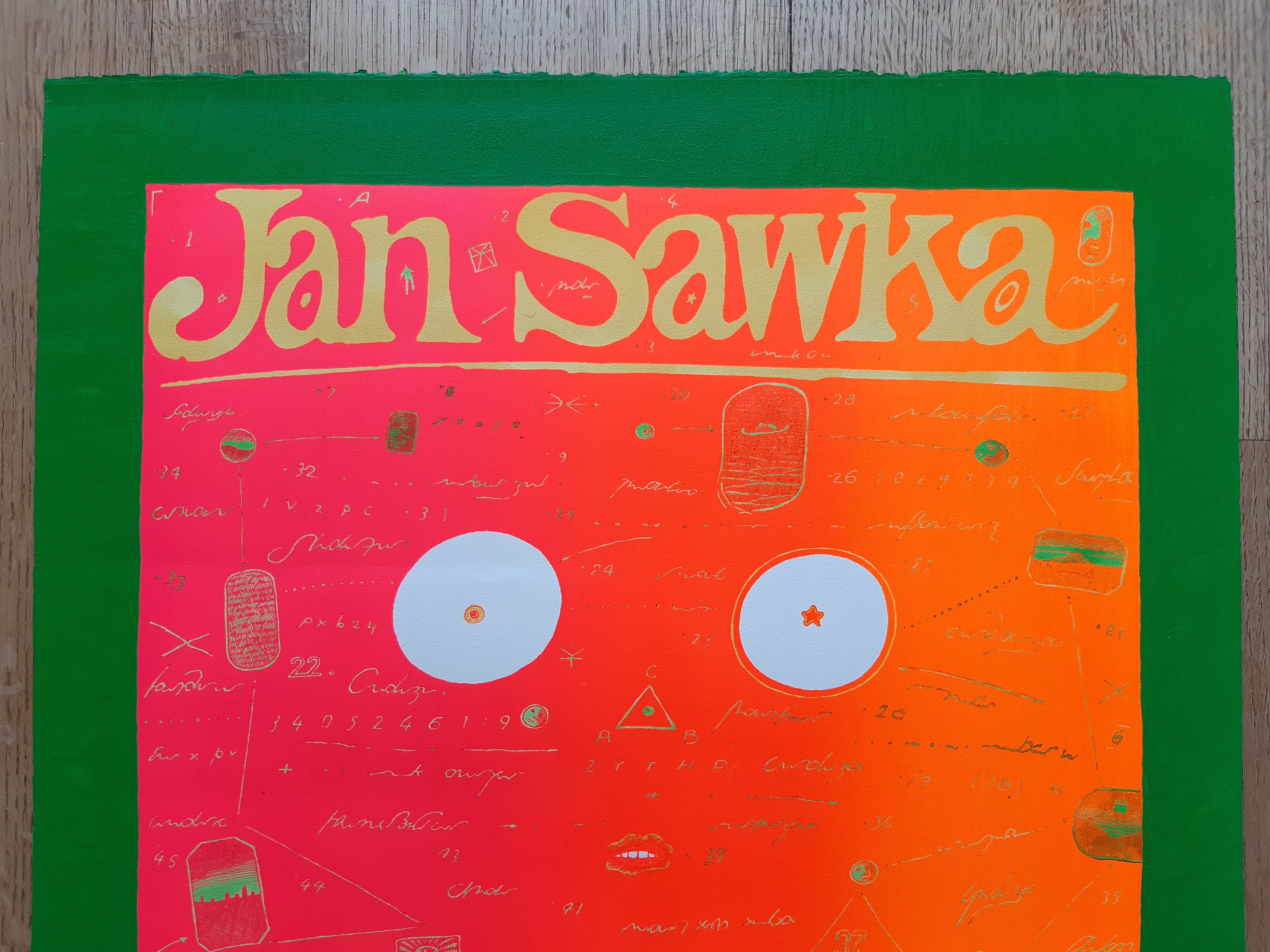 Jan Sawka Original Art Poster Signed - 25.0"×35.6" (63.5×90.5cm) - Etsy