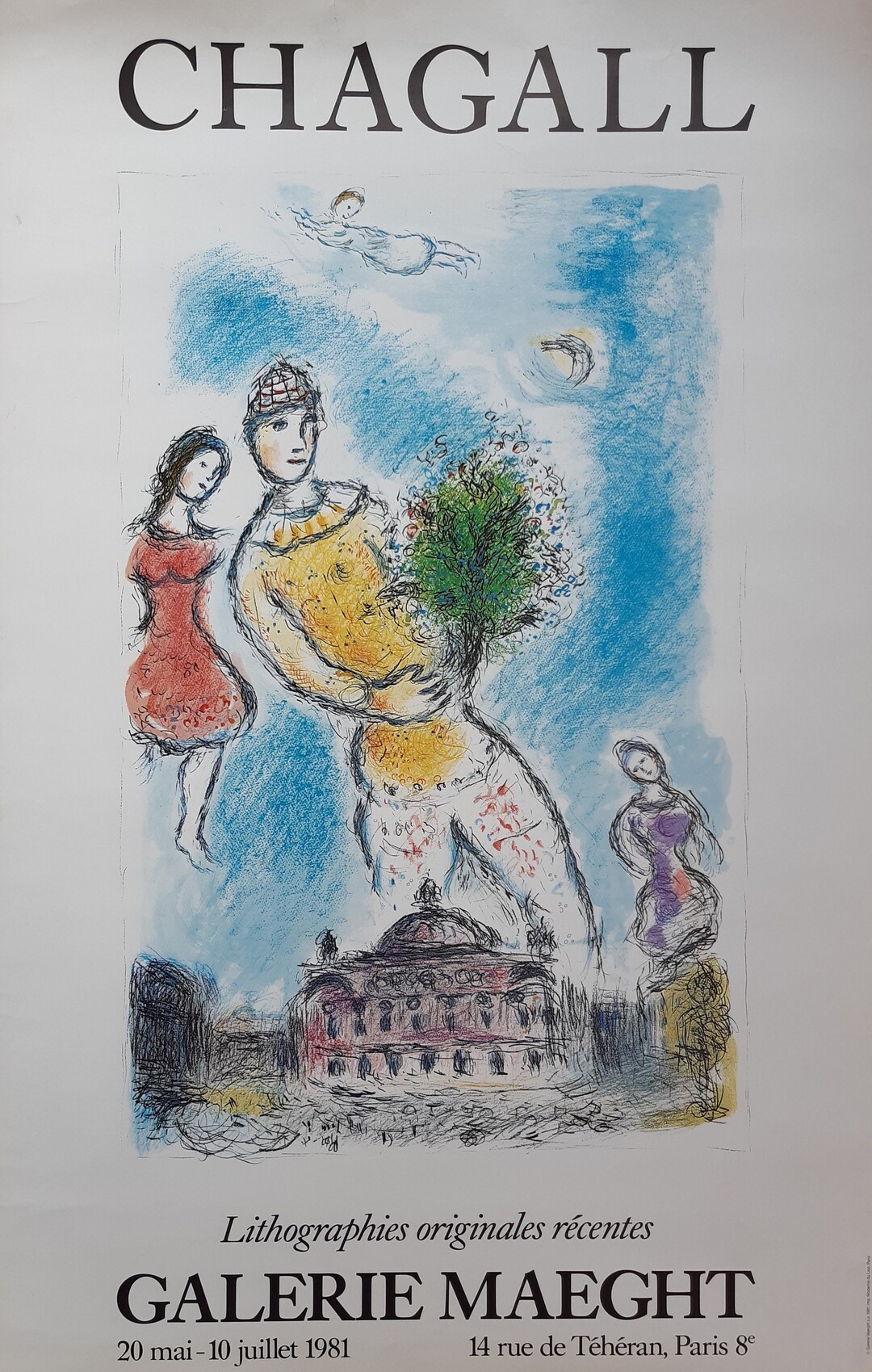 Marc Chagall Original Art Poster - Etsy