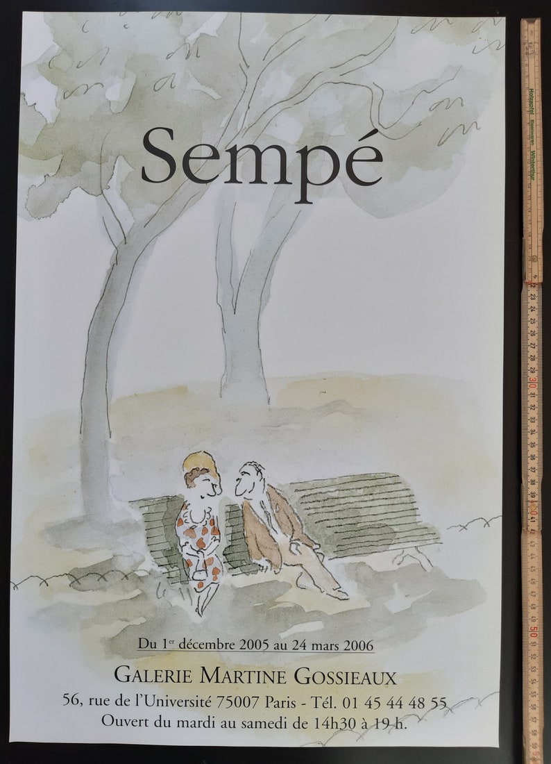 Sempé Original Exhibition Poster | Etsy