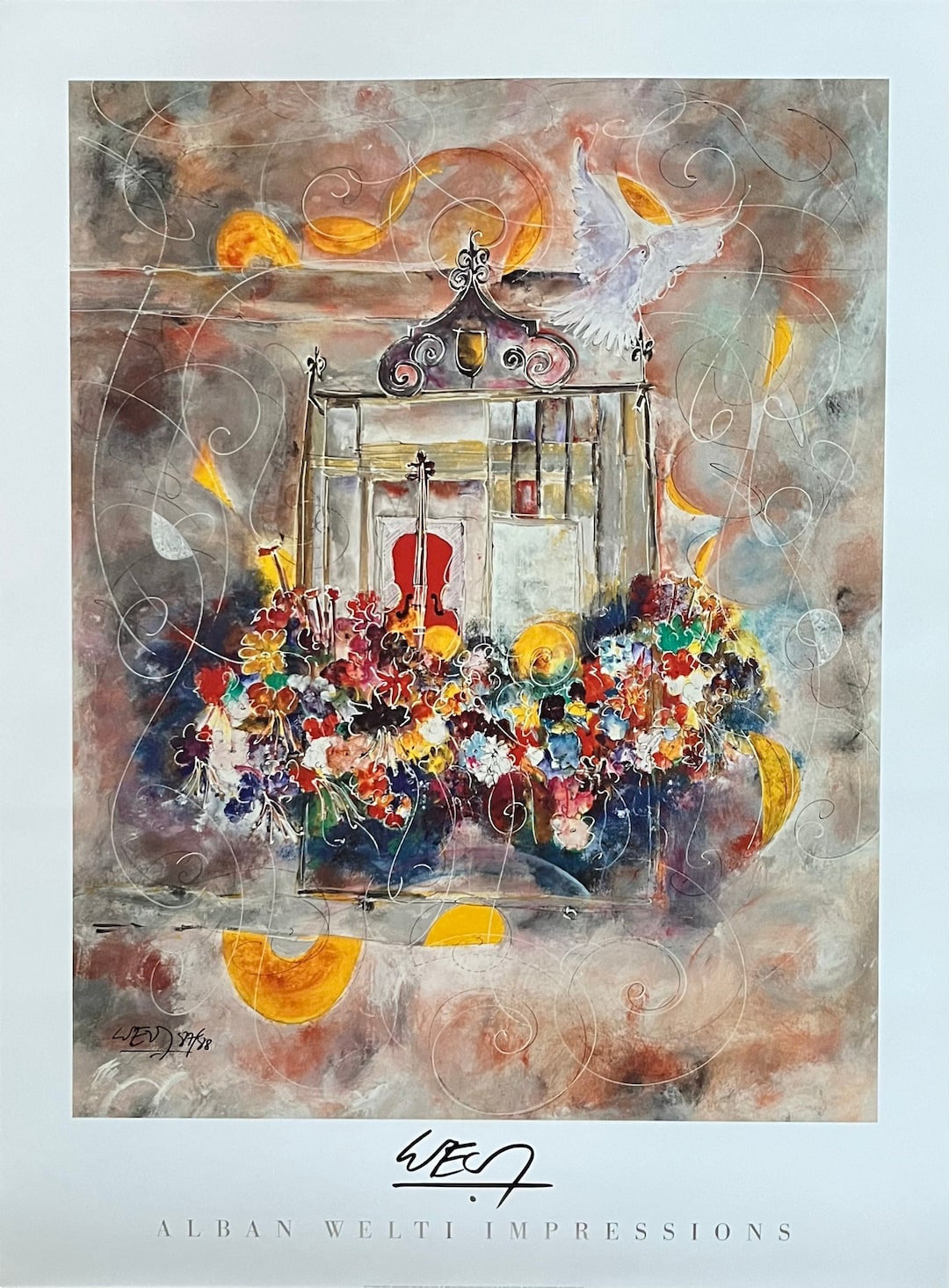 Original Alban Welti Art Poster - Etsy