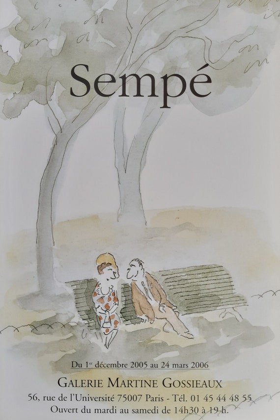 Sempé Original Exhibition Poster - Etsy UK