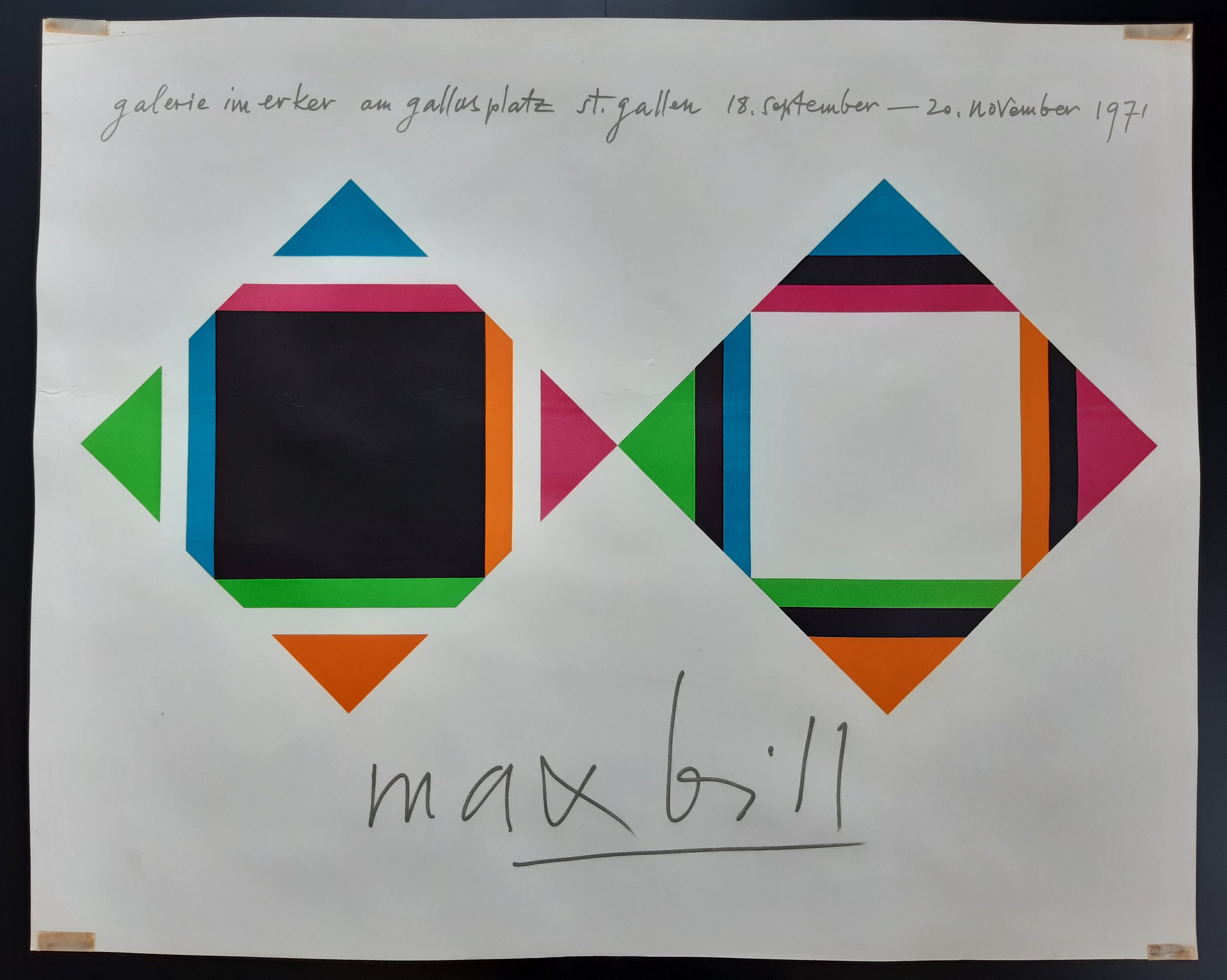 Max Bill Vintage Art Poster - Etsy