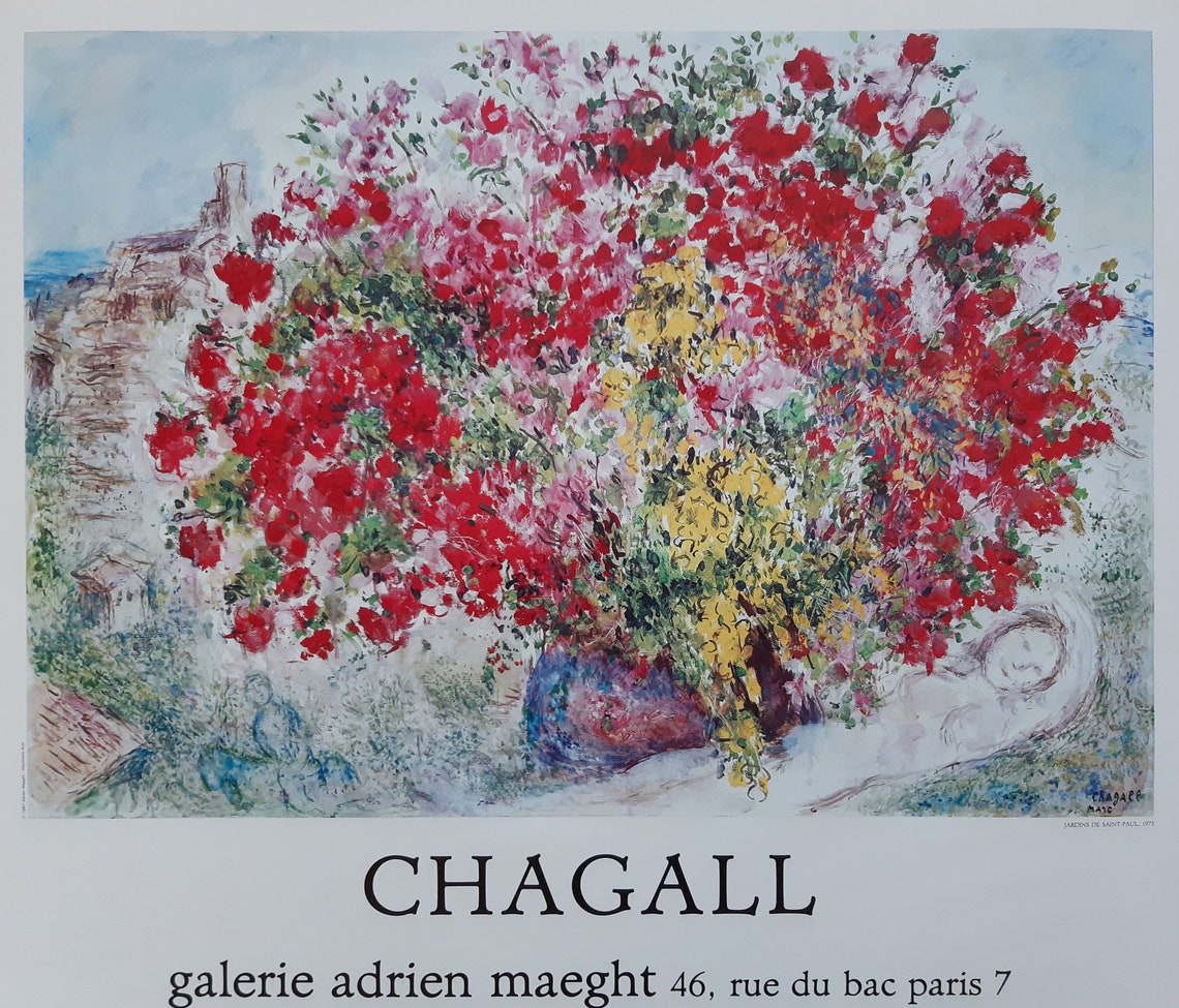 Marc Chagall Original Art Poster - Etsy