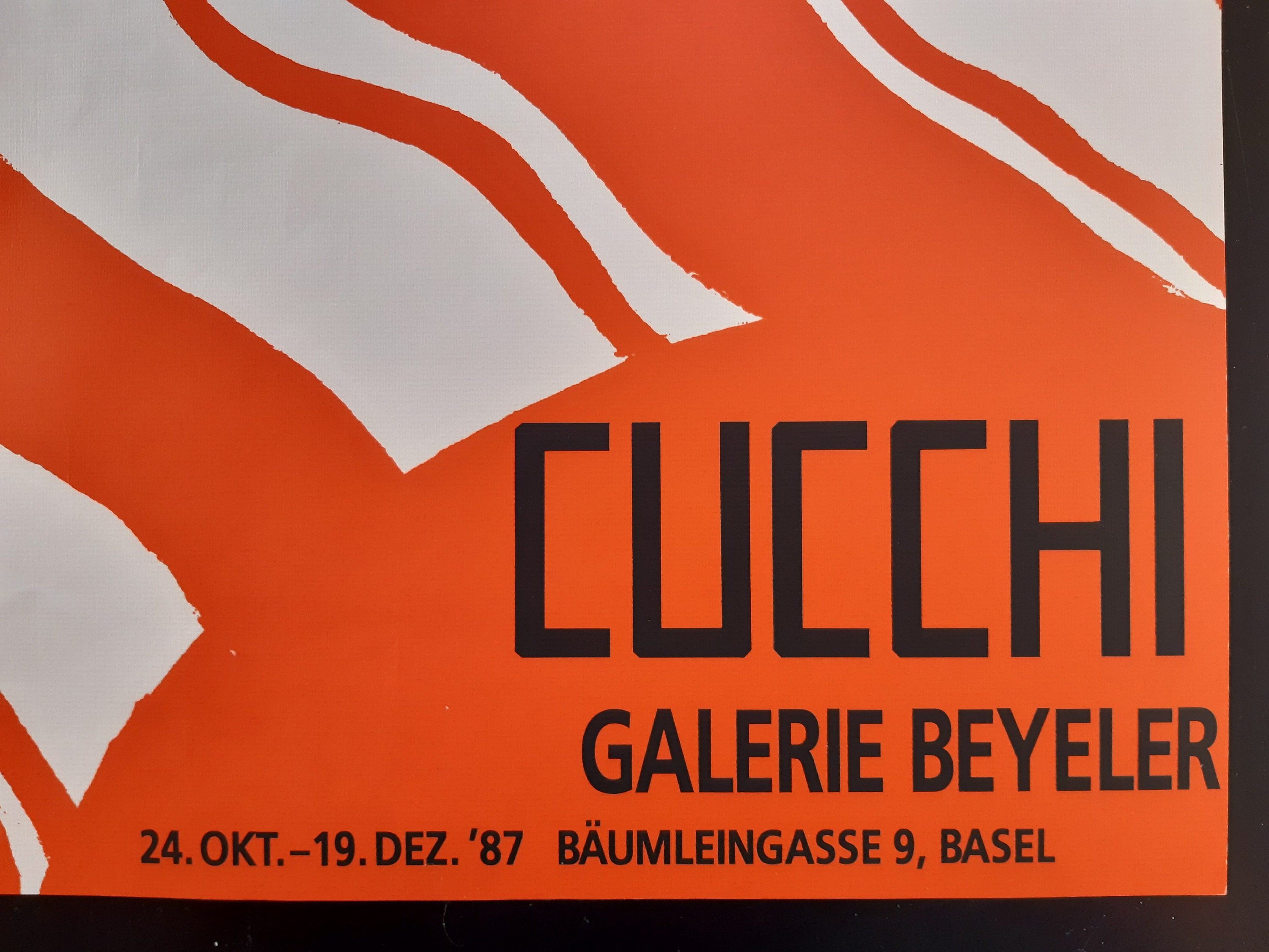 1987 Enzo Cucchi Original Art Exhibition Poster - Etsy