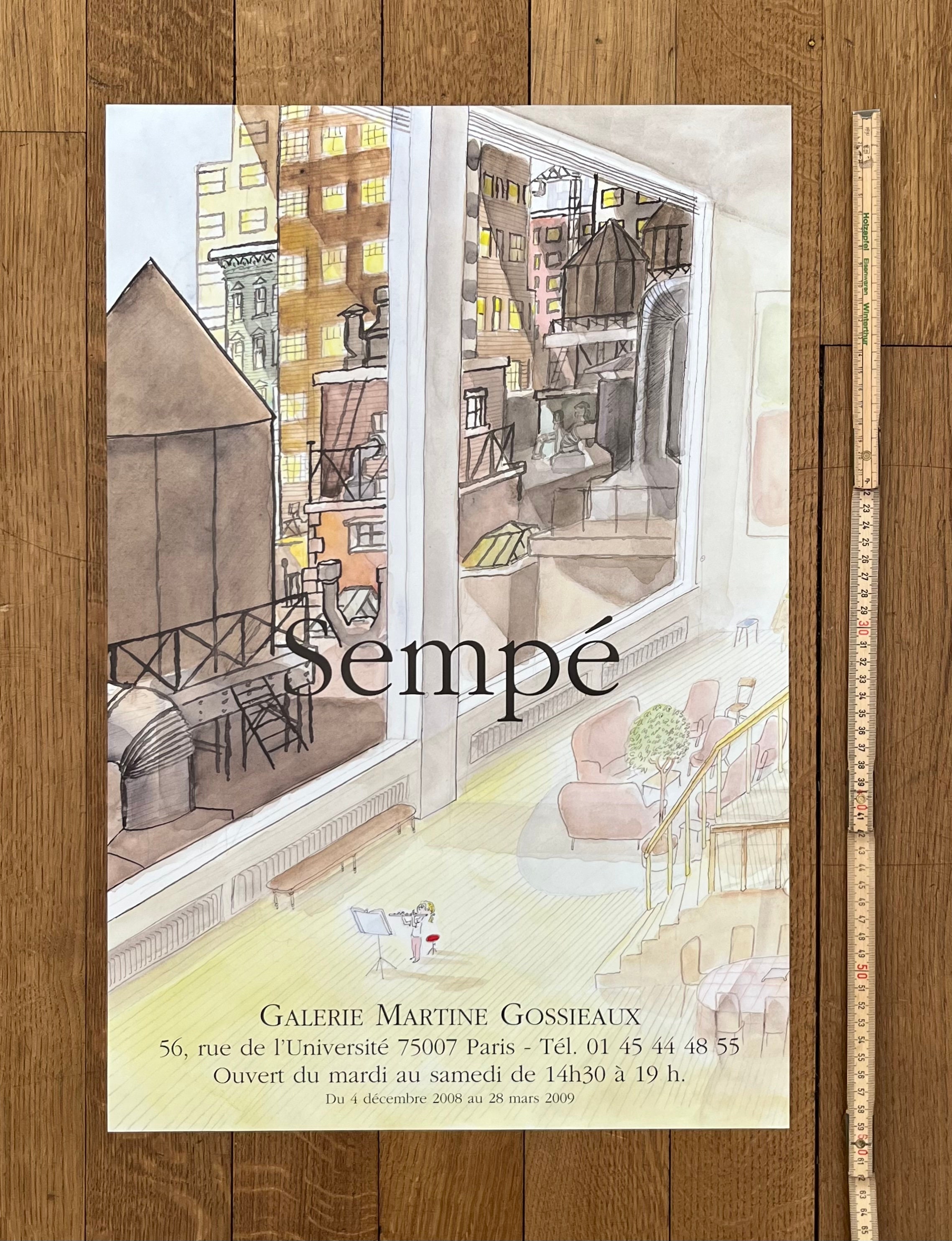 Sempé Original Exhibition Poster - 15.7"×23.6" (40×60cm) - Etsy