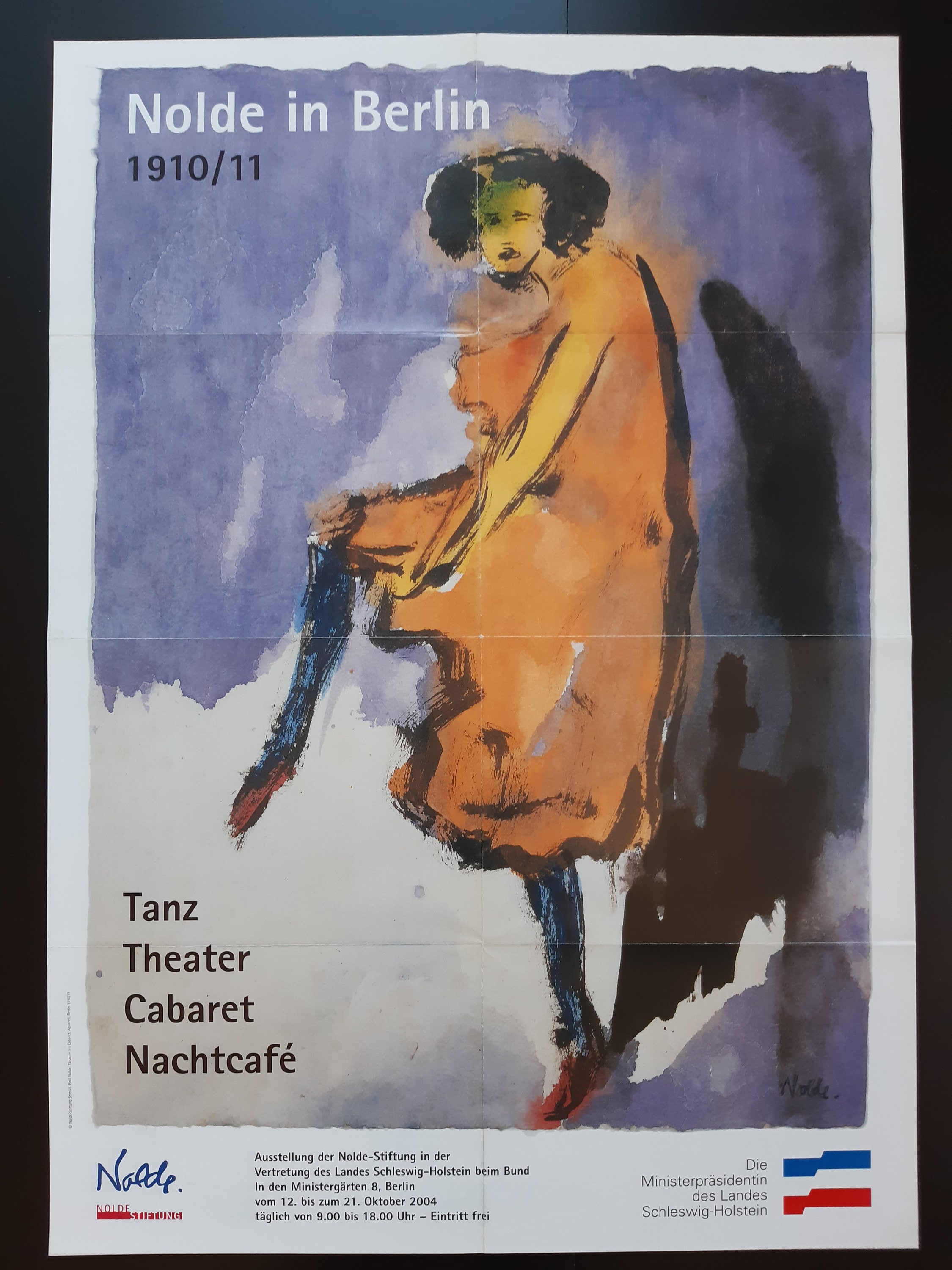 Emil Nolde Original Art Exhibition Poster Dance Folded - Etsy