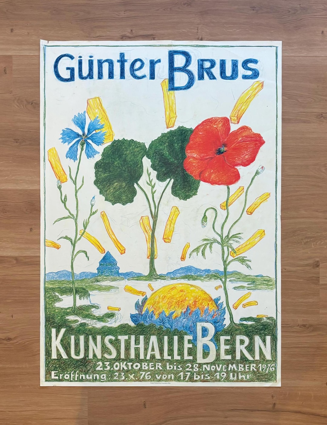 Günter Brus Original Art Exhibition Poster - Etsy