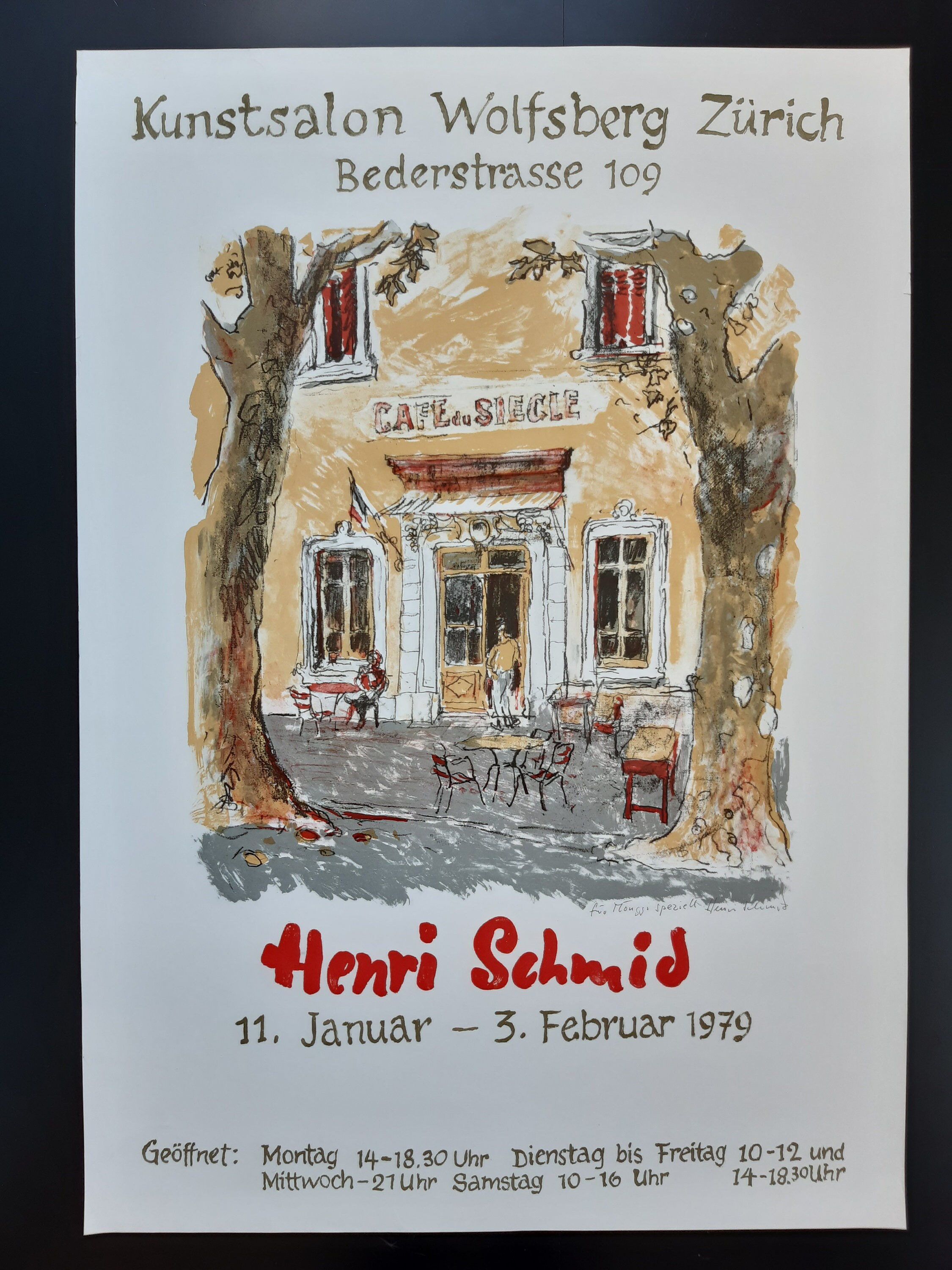 Henri Schmid Art Exhibition Poster Signed - Etsy