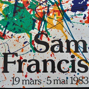 Sam Francis Original Art Poster - Etsy