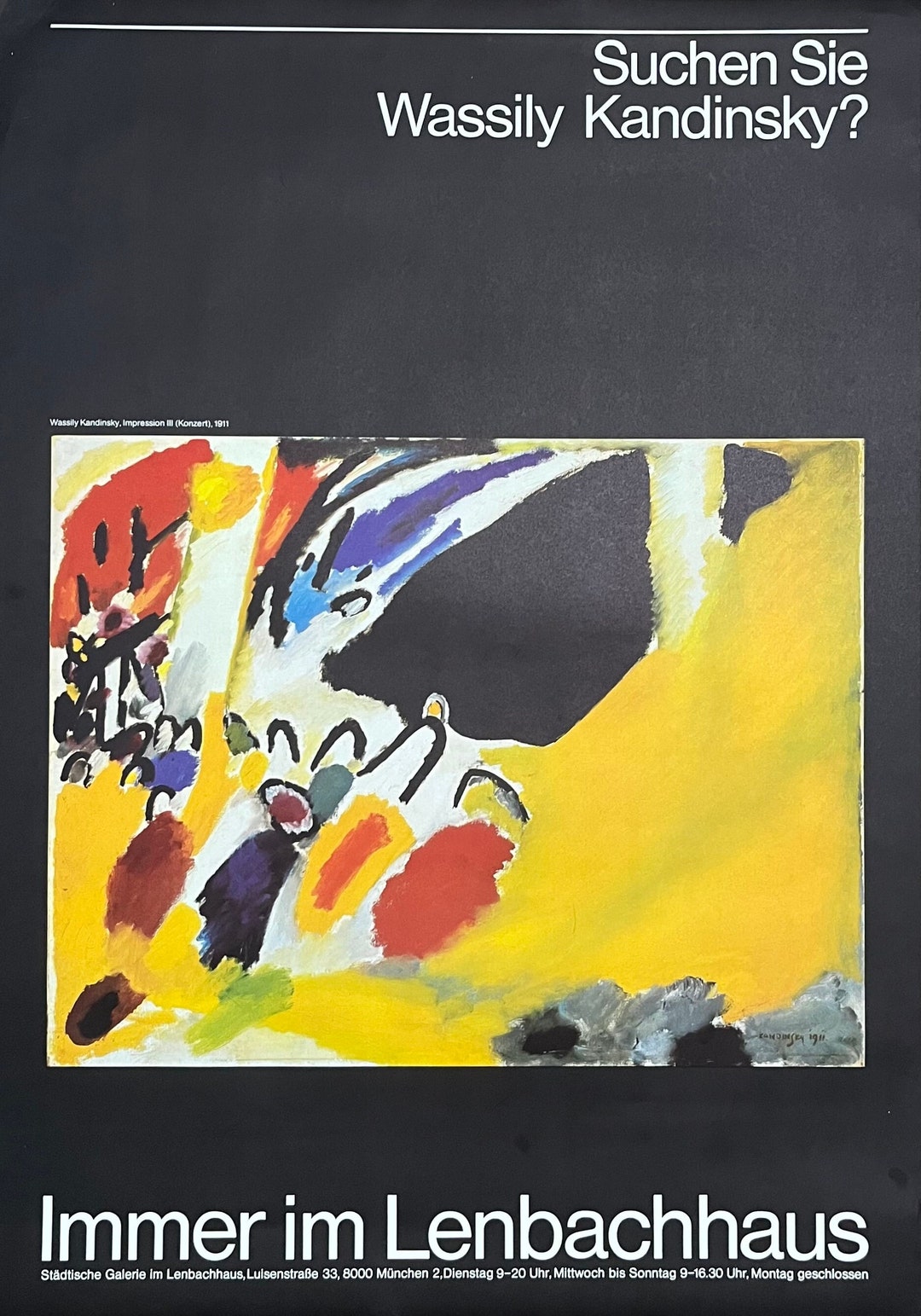 Wassily Kandinsky Original Art Poster - 23.2"×33.1" (59×84cm) - Etsy