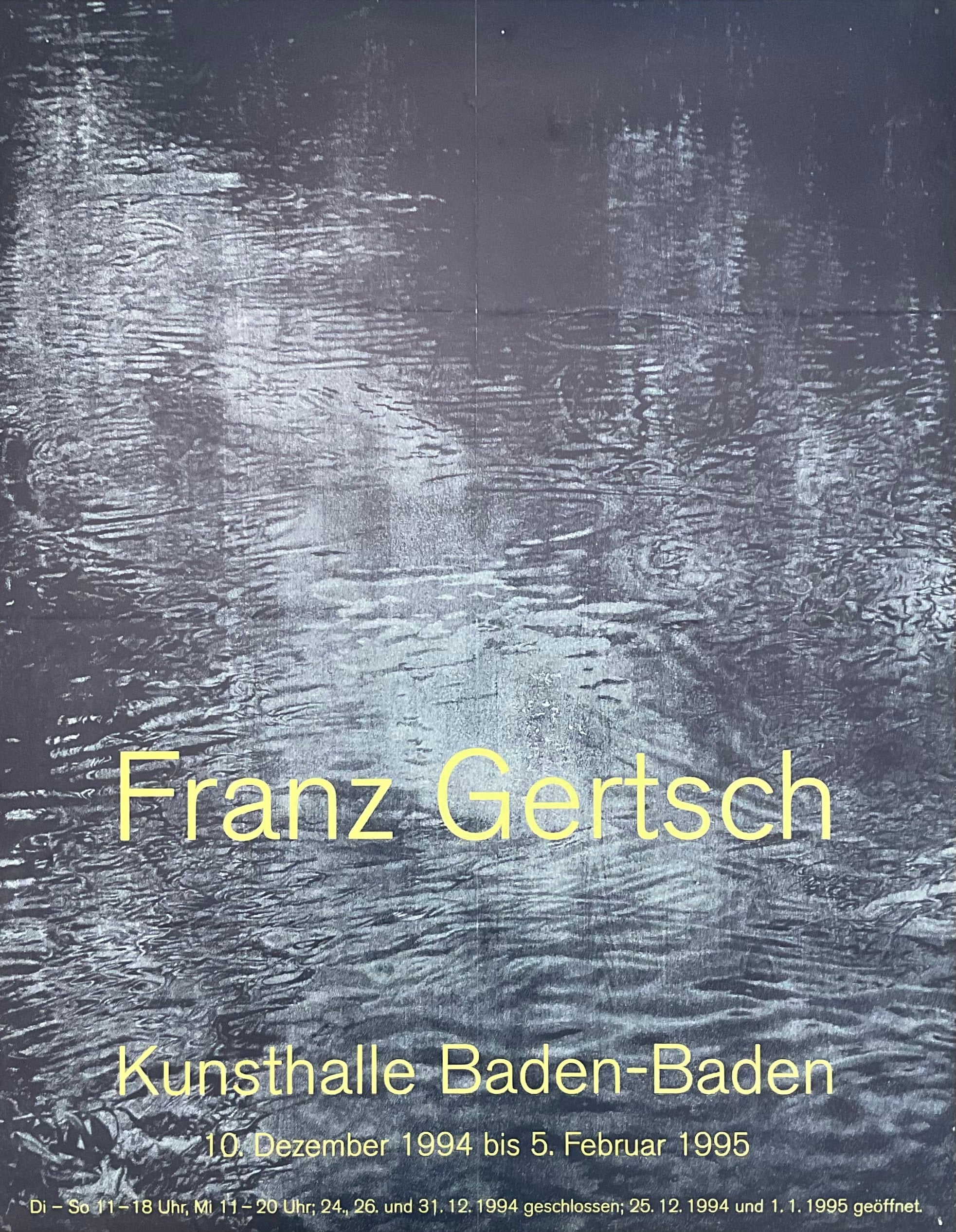 Franz Gertsch Original Art Exhibition Poster - 23.4"×30.1" (59.5×76.5cm ...