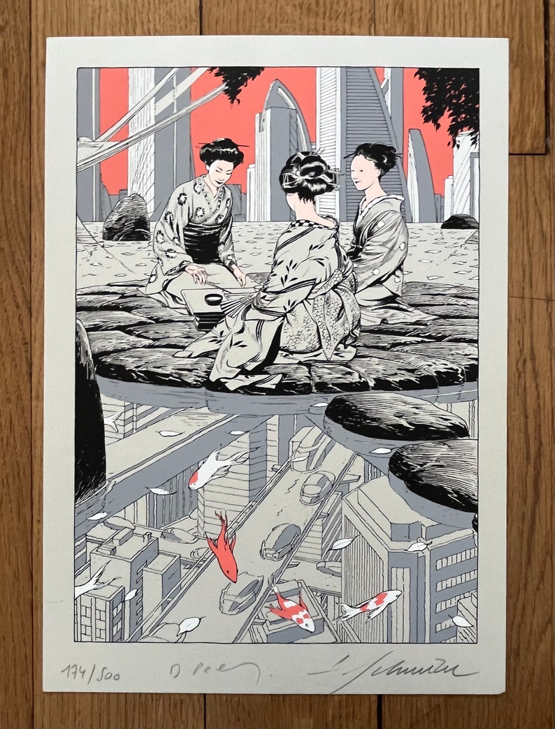 Francois Schuiten Original Signed - 9.1"×12.8" (23×32.5cm) - Etsy