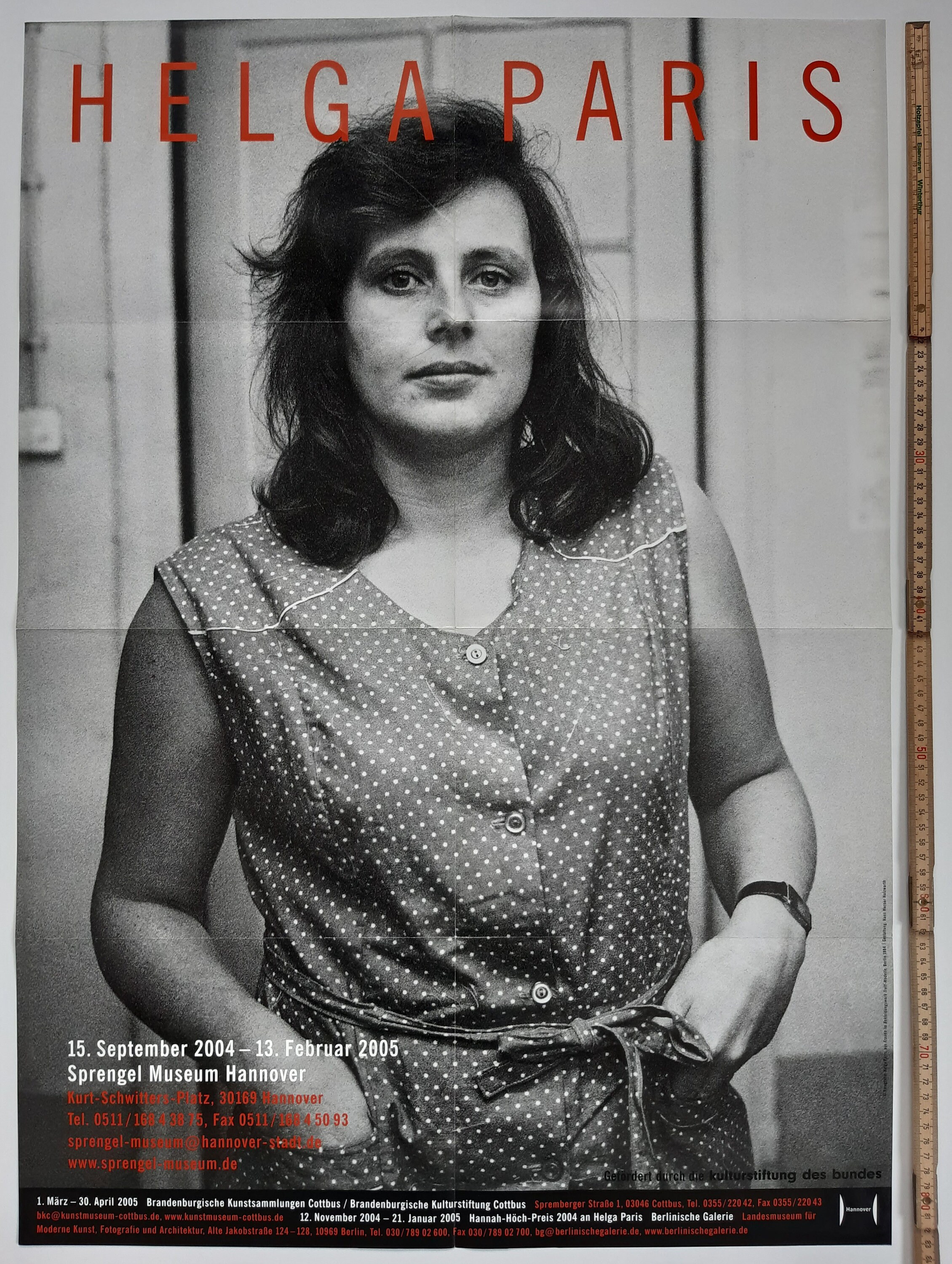 Helga Paris Photo Portrait Exhibition Poster Folded | Etsy