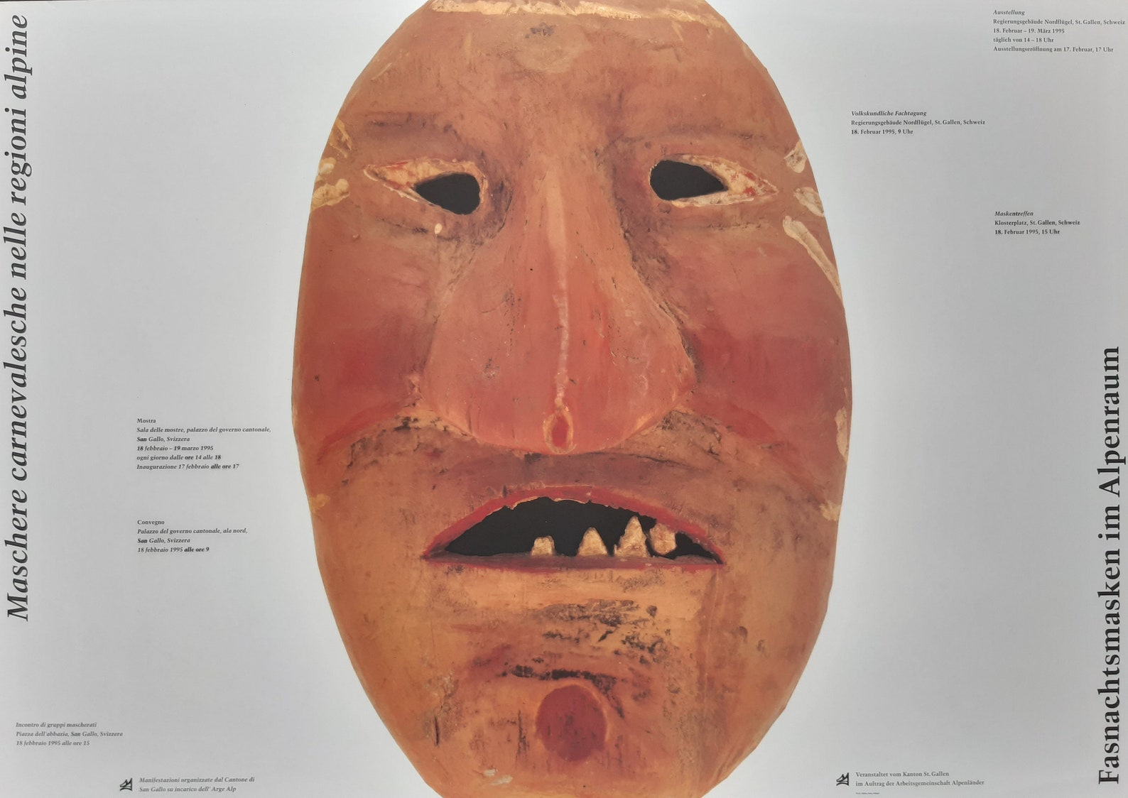 Swiss Vintage Culture Museum Poster Carneval Naive Native Mask - Etsy