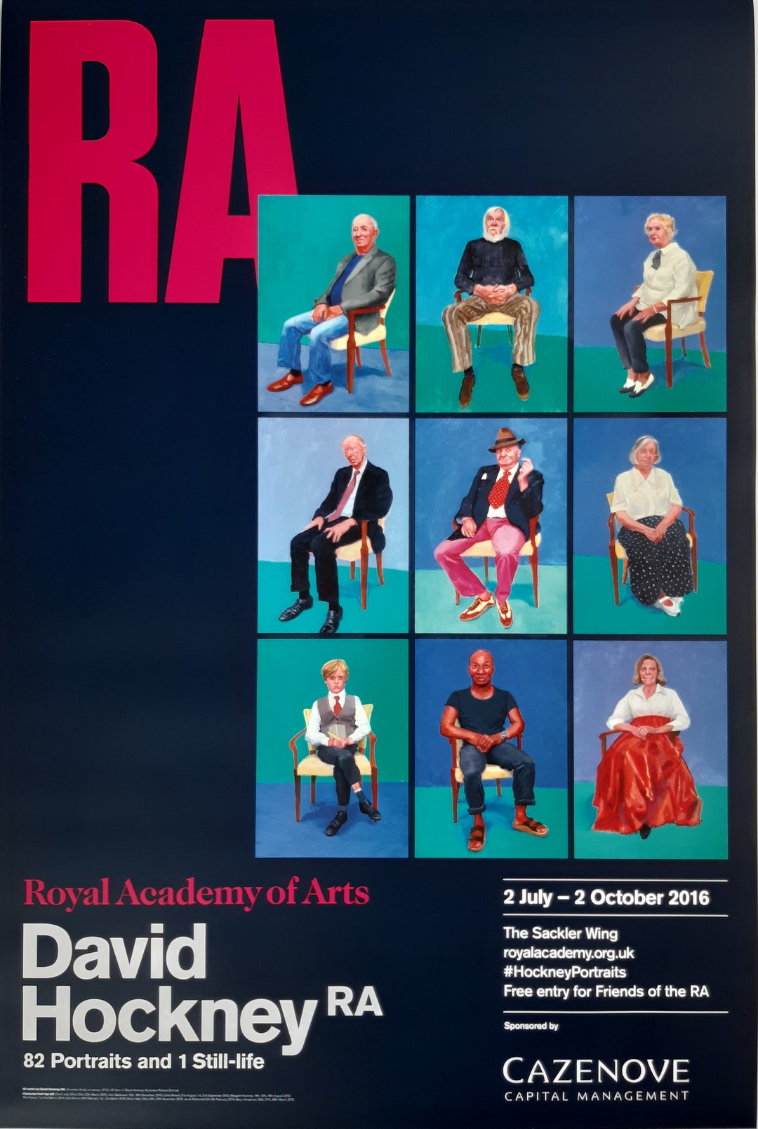 David Hockney Original Art Poster - Etsy