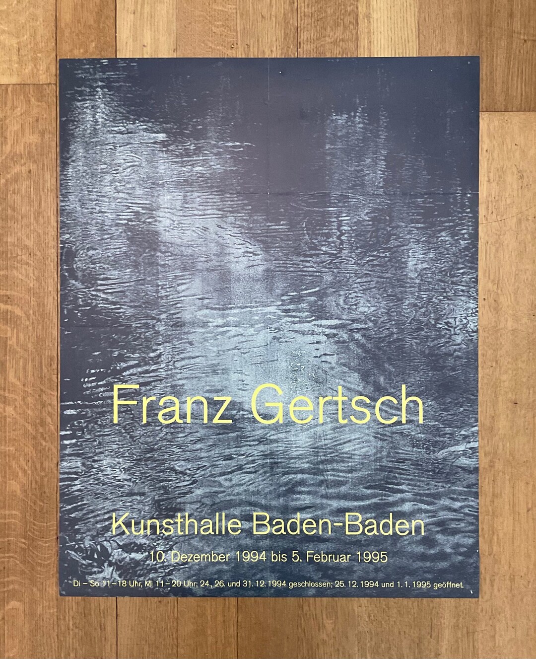 Franz Gertsch Original Art Exhibition Poster - 23.4"×30.1" (59.5×76.5cm) - Etsy
