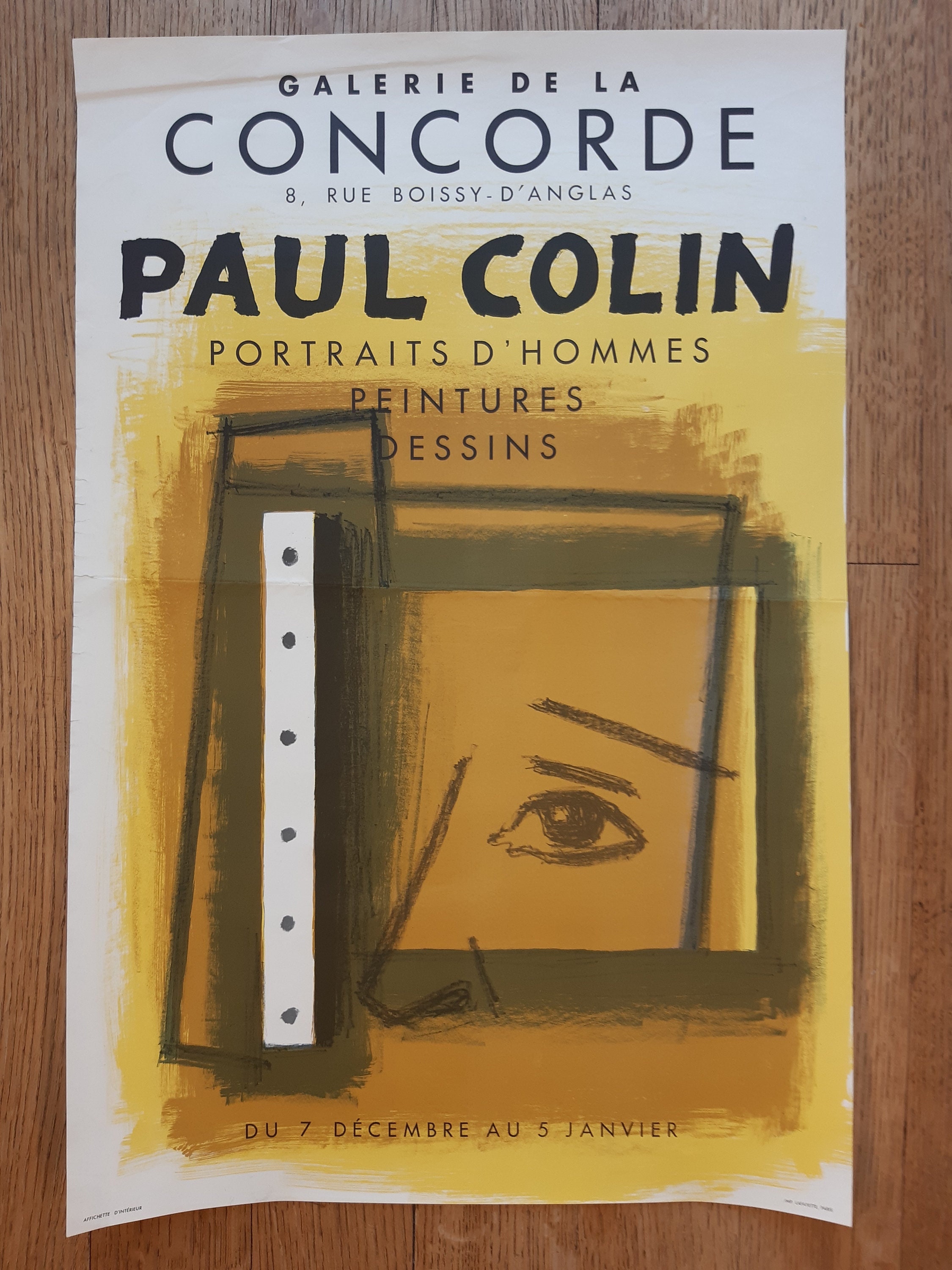 Paul Colin Original Art Exhibition Poster Used - Etsy