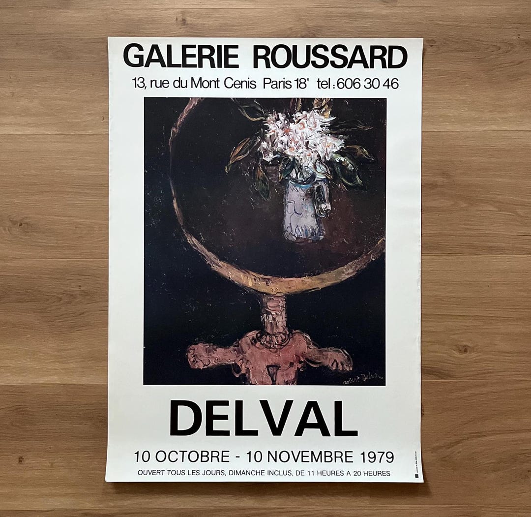 Robert Delval Art Exhibition Poster Used - 19.3"×27.2" (49x69cm) - Etsy