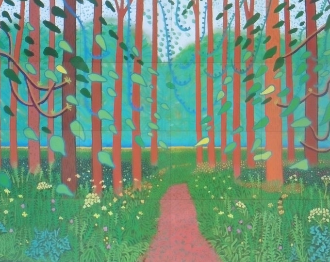 David Hockney Original Art Poster - Etsy