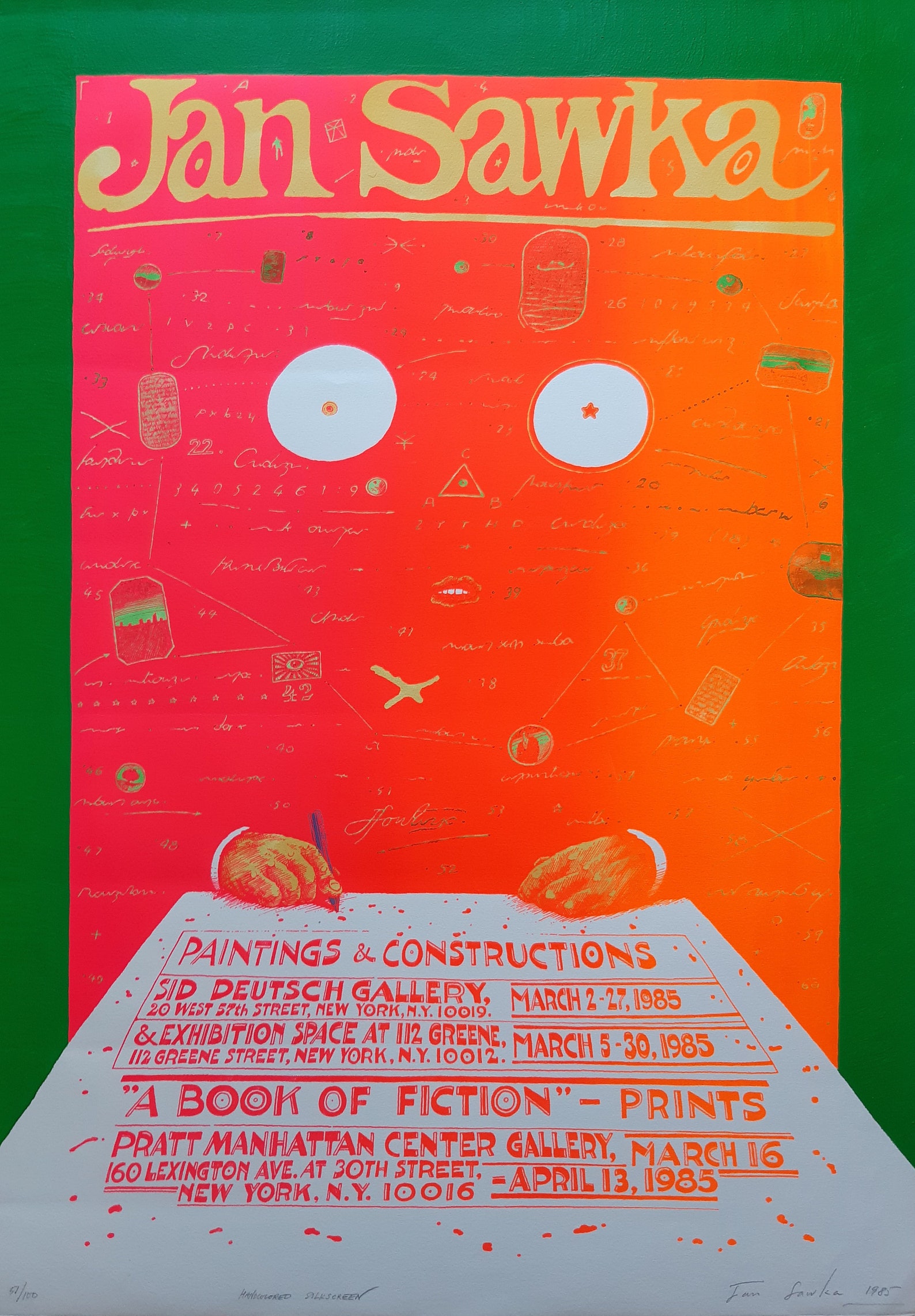 Jan Sawka Original Art Poster Signed - 25.0"×35.6" (63.5×90.5cm) - Etsy