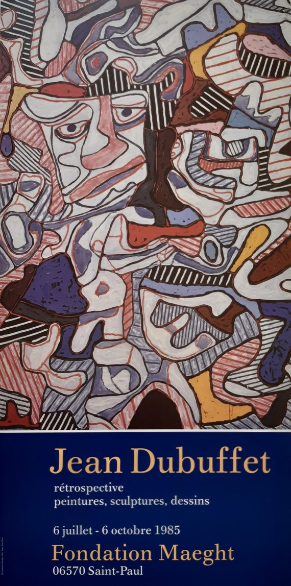 Jean Dubuffet Original Art Poster | Etsy