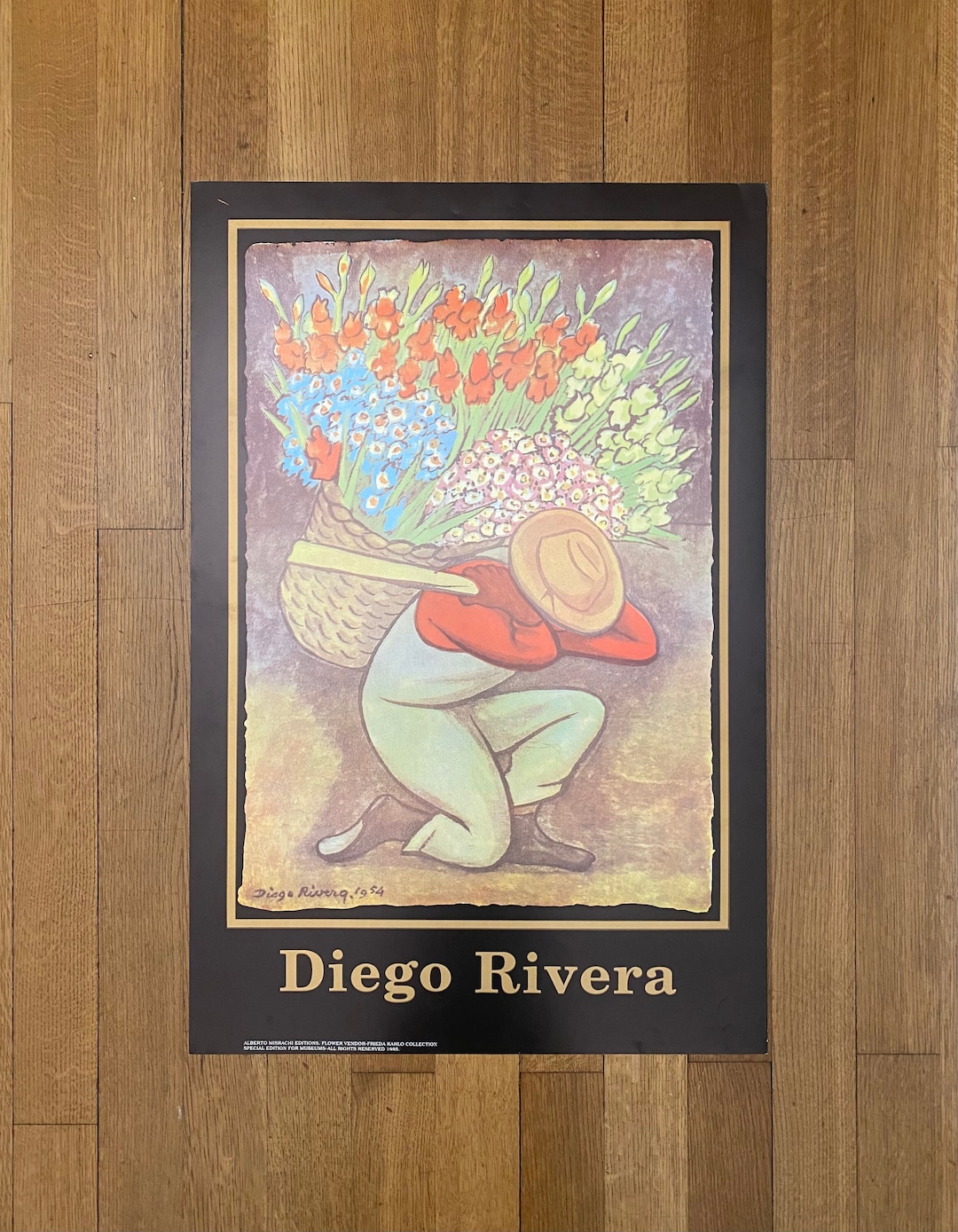 Diego Rivera Original Art Poster - 23.0"×34.6" (58.5×88cm) - Etsy