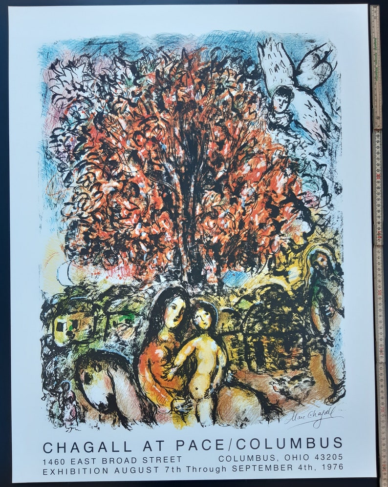 Marc Chagall Original Art Poster - Etsy
