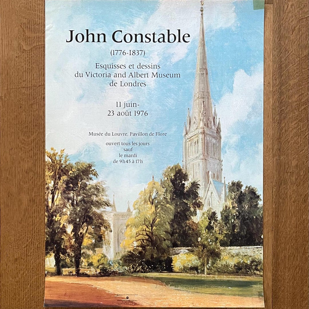 John Constable Original Art Exhibition Poster - 16.1"×22.6" (41x57.5cm ...