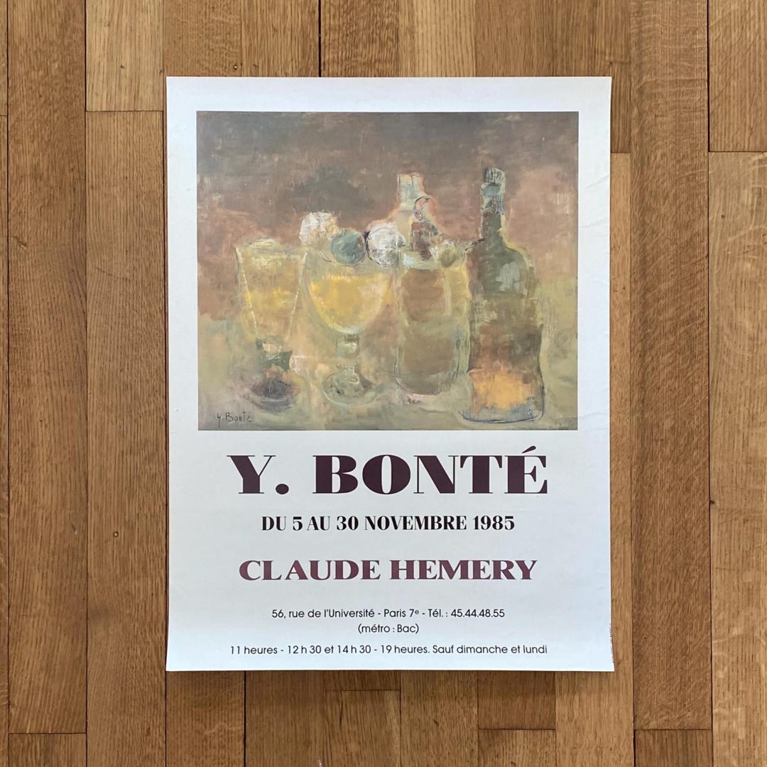 Yvette Bonté Original Art Exhibition Poster Used - 19.1"×25.6" (48 ...