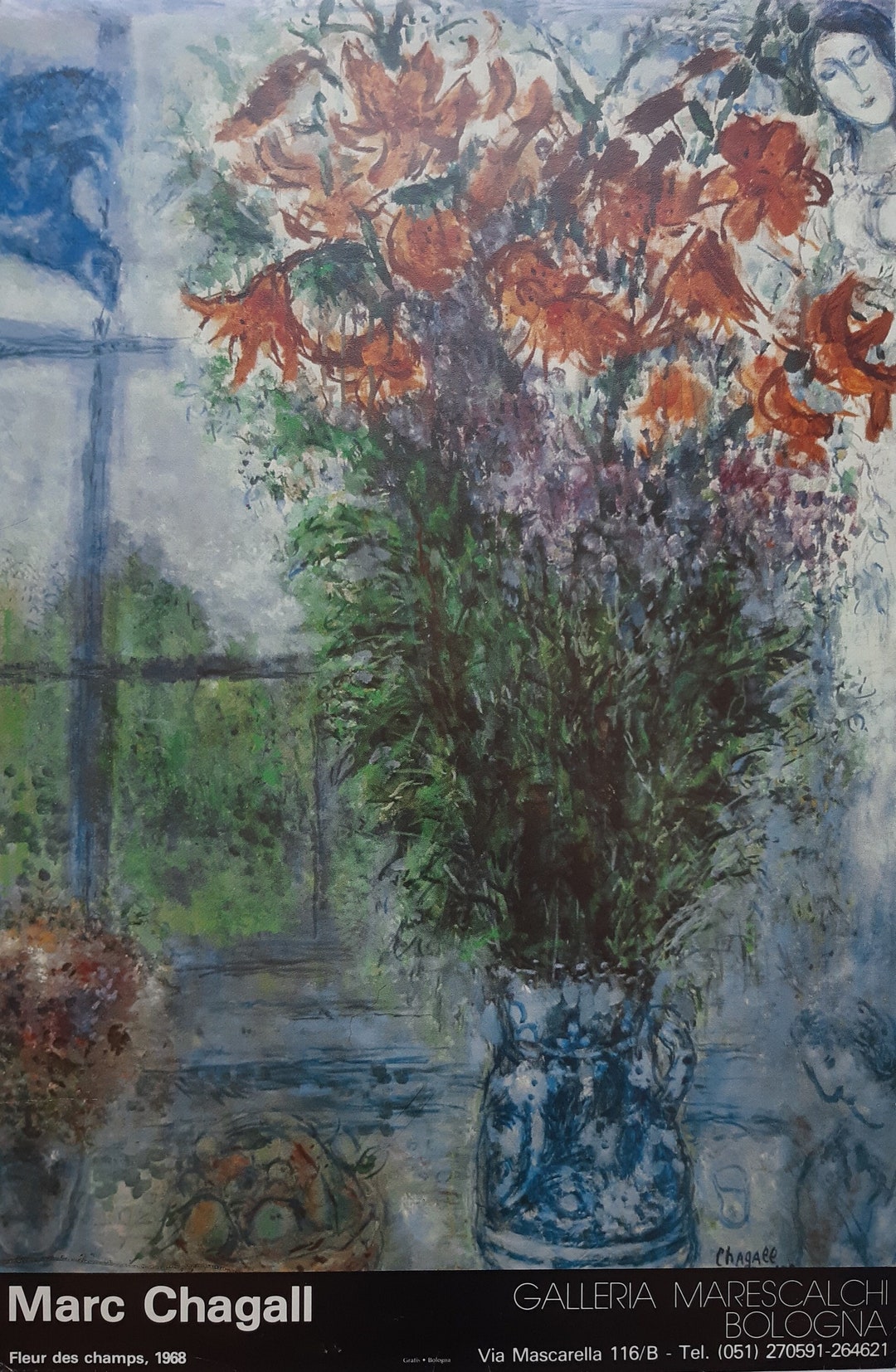 Marc Chagall Original Art Poster - Etsy