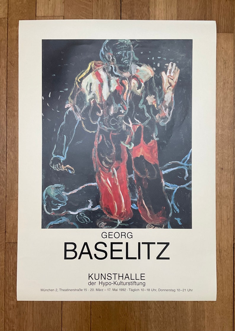 Georg Baselitz Vintage Art Poster - Etsy